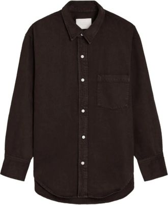 Citizens Of Humanity Femme, Blouses et Chemises, Brun, Taille: 40 FR Chemise Carter &agrave; ourlet incurv&eacute;