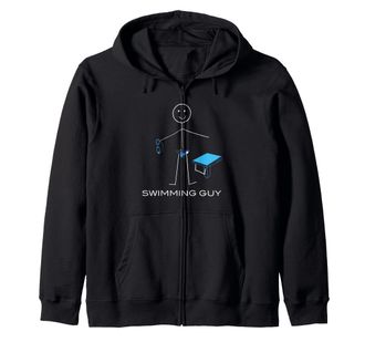 Whyitsme Design Lustige Herren Schwimmen, Schwimmen, Boy Swimmer Geschenke Kapuzenjacke
