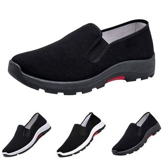 Generic Chaussures de loisirs pour hommes sportives : chaussures de sport &agrave; enfiler chaussures de jogging baskets orthop&eacute;diques respirantes chaussures dext&eacute;ri