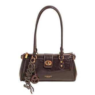 Generic Sac &agrave; bandouli&egrave;re vintage en polyur&eacute;thane pour femme avec fermeture &eacute;clair - Couleur unie - Poign&eacute;e sup&eacute;rieure - Pour d&icirc;ner, danse, cocktail, f&ecirc;te, us