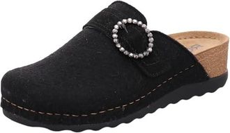 Rohde Chaussons Femme Soave-40 6055, Pointure:38 EU, La Couleur:Noir