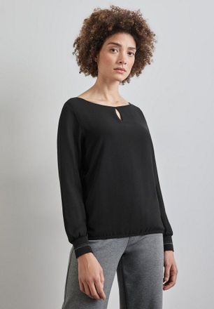Street One Langarmshirt mit Elastiksaum