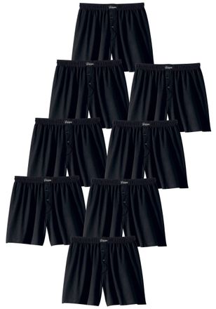 Le Jogger Herren Boxershorts, klassisch weite Boxer, schwarz, 8er Pack (5)