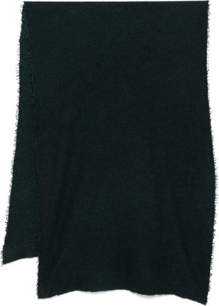 Faliero Sarti écharpe à bords frangés - Bleu