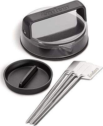 Enders Premium Burgerset, Burgerpresse, Burger Pattys, inkl. 4 stabile Edelstahl-Burgerspieße, Grillzubehör 8819