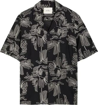 Les Deux Homme, Chemises, Noir, Taille: M Short Sleeve Shirt