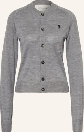 Ami Ami Paris Strickjacke Aus Merinowolle grau
