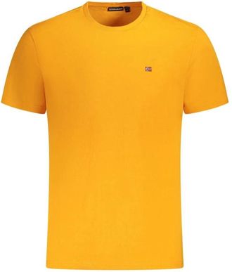 Napapijri Homme, Tops, Jaune, Taille: XL T-shirt Homme en Coton Orange
