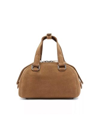 Diesel Womens Mini Bowling Bag Dome Brown Pmu Handbags Hand