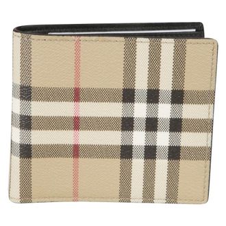 Burberry Homme, Accessoires, Beige, Taille: ONE Size Check Bifold Wallet