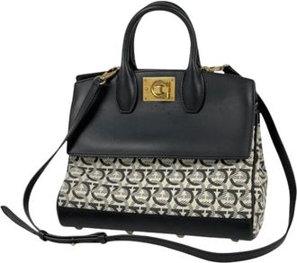 Ferragamo Sac &agrave; main dh-21 Pre-owned - Femme - Pre-owned - Noir - Taille: ONE Size