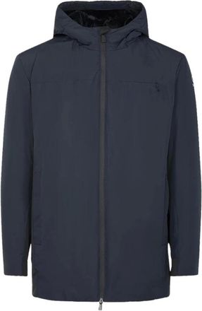 Suns Homme, Manteaux, Bleu, Taille: XL Aurelio Long Velour Parka