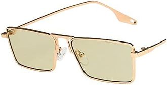 Generic Lunettes de soleil design 2025 avec monture en métal pour hommes et femmes pour les vacances en plein air (couleur : A, taille : 1)