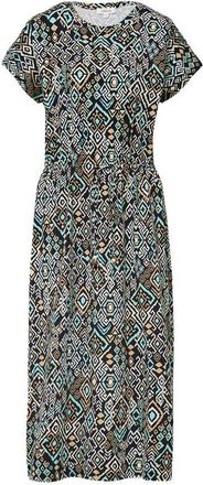 s.Oliver Midikleid Kleid Midikleid aus Baumwollstretch mit Taillenzug