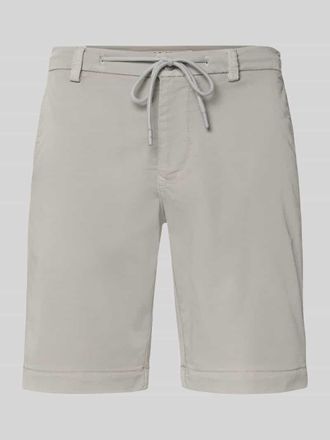 M.A.C Regular Fit Bermudas mit Bindeg&uuml;rtel und franz&ouml;sischen Eingrifftaschen