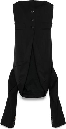 Moschino Panelled Strapless Top