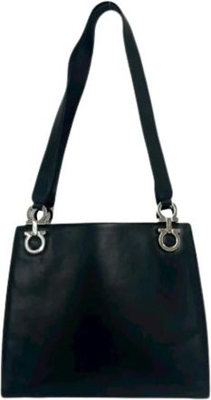 Ferragamo Sac port&eacute; &eacute;paule Pre-owned - Femme - Pre-owned - Noir - Taille: ONE Size