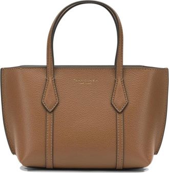Tory Burch Femme, Sacs, Brun, Taille: ONE Size Leather Tote Bag