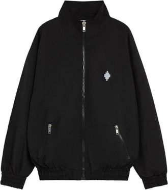 Marcelo Burlon Homme, Vestes, Noir, Taille: XL F5Camajk058 Blouson Bomber