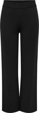 Only Damen ONLANNY JQ Pants KNT Hose, Black, Small