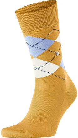 Burlington Chaussettes Manchester Carreaux Jaune 1334