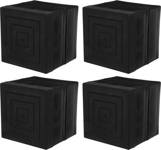 Amosfun 4 St&uuml;ck M&ouml;belerh&ouml;hungen aus Robustem Kunststoff H&ouml;henverstellbare M&ouml;belbeine mit Rutschfesten Gummipads 75cm Hohe Sofabeine und Betterh&ouml;hung f&uuml;r Bett 