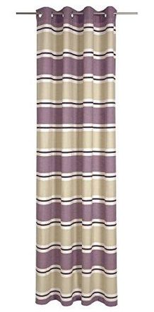 Neutex Ösenschal, Stoff, wollweiß-Beere-beige, 245x140x245 cm