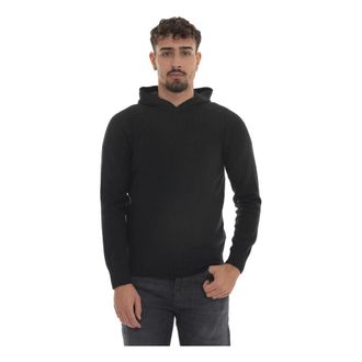 Gran Sasso Pullover Strick-Hoodie - - Sweatshirts & Hoodies - Herren - Schwarzk - 3XL