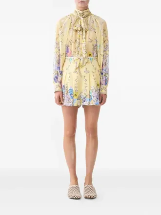 Camilla Womens Darling Buds Pussy-Bow Blouse Ss26 W