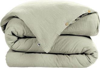 Altobuy Altobuy - ourea - Housse de Couette 200x200cm Gaze de Coton Vert dEau