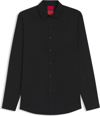 HUGO BOSS Ultraleichtes Performance-Hemd Kenno mit Viskose-Anteil, Slim Fit in