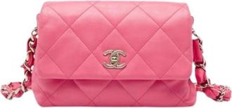 Chanel Sac bandouli&egrave;re matelass&eacute; vintage Pre-owned - Femme - Pre-owned - Rose - Taille: ONE Size