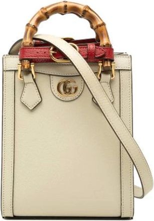 Gucci Sac Mini Diana Pre-owned - Femme - Pre-owned - Blanc - Taille: ONE Size