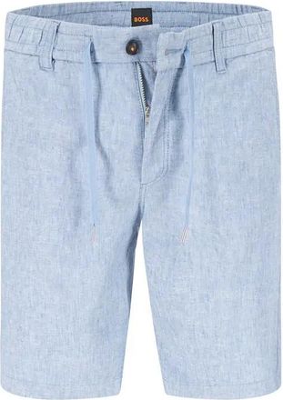 Boss Orange by Hugo Boss BOSS Orange Herren Shorts blau Leinen