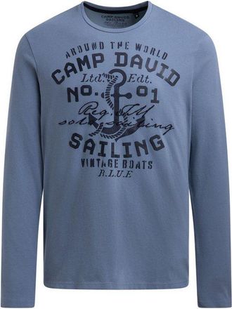 Camp David Rundhalsshirt aus Baumwolle
