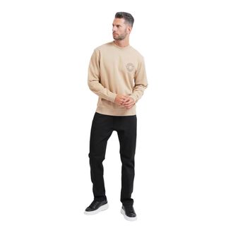 HUGO BOSS Homme, Sweatshirts et sweats &agrave; capuche, Beige, Taille: XL SweaT-shirt &agrave; logo badge