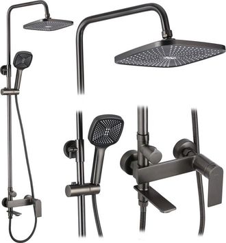 Rea duschgarnitur storm titanium