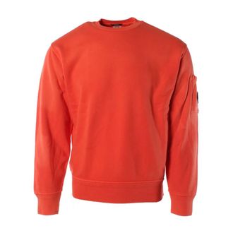 C.P. Company Resist-gef&auml;rbtes Diagonal Fleece Crew - - Sweatshirts & Hoodies - Herren - Rot - S