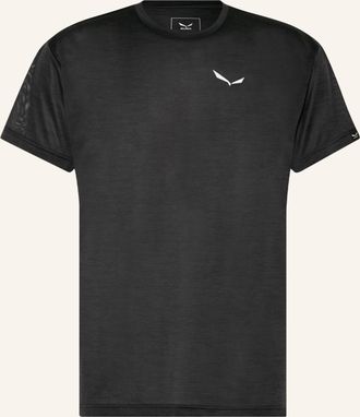 Salewa T-Shirt Puez Melange Dryton schwarz