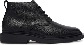 Calvin Klein Schn&uuml;rschuhe Calvin Klein Sq Rubber Desert Boot Lth HM0HM02352 Schwarz