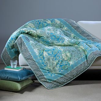 Caleffi Scaldotto Plaid Sofa 130x170 Caleffi gepolstertes Belmond Oriental Anis