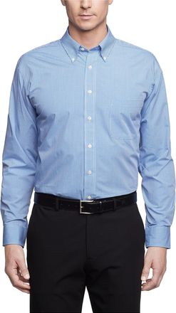 Van Heusen Herren Regular Fit Gingham Button-down-Kragen Kleid Klassisches Hemd, Immergrün, 15.5-16 Neck 33-34 Sleeve