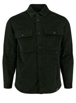 Key Largo Herren Klmonza 1/1 Cord Hemd, Dark Green (1501), XXL EU