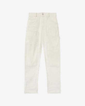 Isabel Marant Pantalon Lois - Femme - &Eacute;cru - Taille 34 - Marant &Eacute;toile