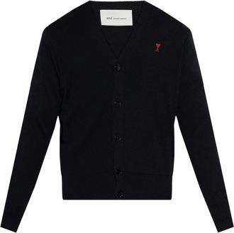 Ami Homme, Pulls, Noir, Taille: XL Le cardigan en laine