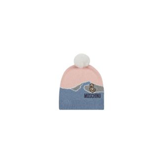 Moschino unisex, Accessoires, Multicolore, Taille: S Wool blend jacquard hat