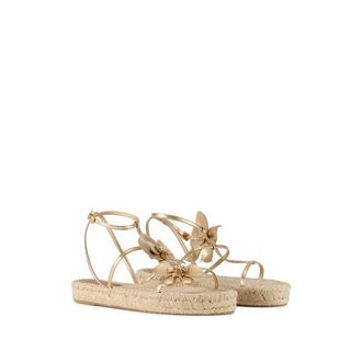 Zimmermann Sandales fleur en cuir