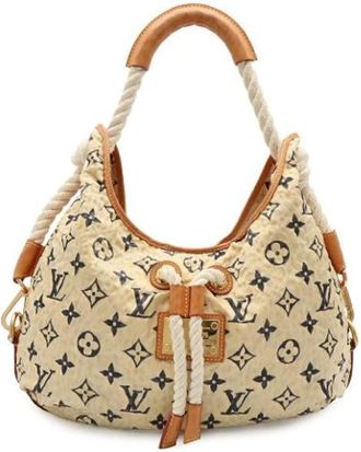 Louis Vuitton Sac bandouli&egrave;re en nylon Pre-owned - Femme - Pre-owned - Beige - Taille: ONE Size