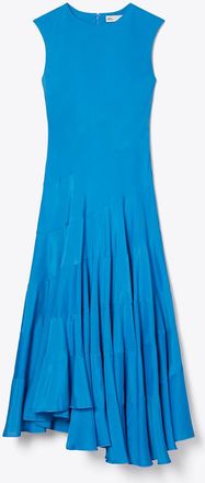Tory Burch Damen Ausgestelltes Kleid aus Baumwolle und Seide