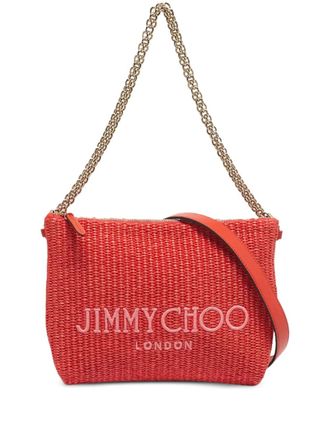 Jimmy Choo London sac port&eacute; &eacute;paule Callie &agrave; bride cha&icirc;ne - Rouge